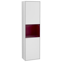 Villeroy & Boch Villeroy und Boch Finion Hochschrank F470HBMT 41,8x151,6x27cm, rechts, Regal Peony Matt Lacquer, White matt lacquer
