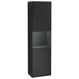 Villeroy & Boch Villeroy und Boch Finion Hochschrank F470HGPD 41,8x151,6x27cm, rechts, Regal Midnight Blue Matt Lacquer, Black matt lacquer