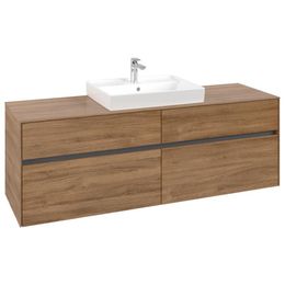 Villeroy & Boch Villeroy und Boch Collaro Waschtischunterschrank C02500RH 160x54,8x50cm, Waschtisch mittig, Kansas Oak