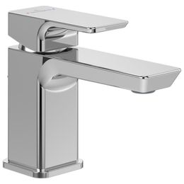 Villeroy & Boch Villeroy und Boch Subway 3.0 Einhebel-Waschtischarmatur TVW11200100061 mit Zugstangen-Ablaufgarnitur, chrom