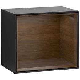 Villeroy & Boch Villeroy und Boch Finion Regalmodul F580GNPD 41,8x35,6x27cm, Regal Walnut Veneer, Black matt lacquer
