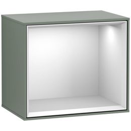 Villeroy & Boch Villeroy und Boch Finion Regalmodul F580MTGM 41,8x35,6x27cm, Regal White Matt, Olive Matt Lacquer