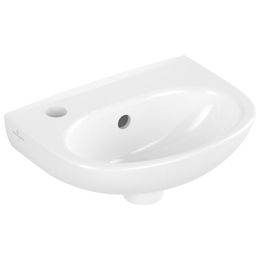Villeroy & Boch Villeroy und Boch O.novo Waschtisch 43403LR1 36x27,5cm, oval, ohne &Uuml;berlauf, Hahnloch rechts durchgestochen, wei&szlig; C-plus