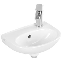 Villeroy & Boch Villeroy und Boch O.novo Waschtisch 43403R01 36x27,5cm, oval, mit &Uuml;berlauf, Hahnloch rechts durchgestochen, wei&szlig;