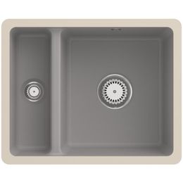 Villeroy & Boch Villeroy und Boch Unterbausp&uuml;le 675801KD mit Ablaufgarnitur und Handbet&auml;tigung, Fossil