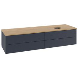 Villeroy & Boch Villeroy & Boch Antao Waschtischunterschrank 1600x360x500mm L27111HG mit Beleuchtung mit Struktur FK/AP: HG/1