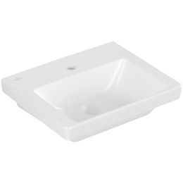 Villeroy & Boch Villeroy und Boch Subway 3.0 Handwaschbecken 4370FLRW 45x37cm, mit Hahnloch/ohne &Uuml;berlauf, stone white C-plus