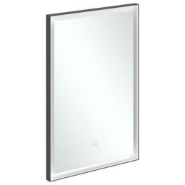 Villeroy & Boch Villeroy und Boch Subway 3.0 Spiegel A46350BC Aluminiumrahmen, 50 x 75 x 4,75 cm, schwarz matt/wei&szlig; matt