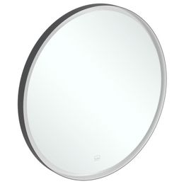 Villeroy & Boch Villeroy und Boch Subway 3.0 Spiegel A46471BC Aluminiumrahmen, rund, 71,2 x 71,2 x 4,5 cm, schwarz matt/wei&szlig; matt