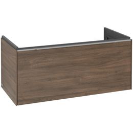 Villeroy & Boch Villeroy und Boch Subway 3.0 Waschtisch-Unterschrank C569L0VH 97,3x42,9x47,8cm, mit LED/Griff Aluminium gl&auml;nzend, arizona oak