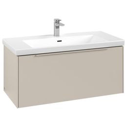 Villeroy & Boch Villeroy und Boch Subway 3.0 Waschtisch-Unterschrank C569L2VN 97,3x42,9x47,8cm, mit LED/Griff monochrom, cashmere grey