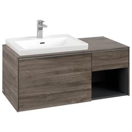 Villeroy & Boch Villeroy und Boch Subway 3.0 Waschtisch-Unterschrank C57200RK 100,1x42,25x51,6cm, ohne LED/Griff Aluminium gl&auml;nzend, stone oak