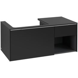 Villeroy & Boch Villeroy und Boch Subway 3.0 Waschtisch-Unterschrank C57200VL 100,1x42,25x51,6cm, ohne LED/Griff Aluminium gl&auml;nzend, volcano black