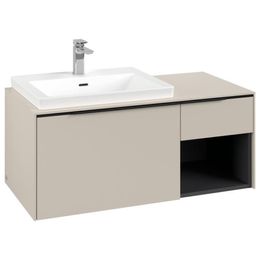Villeroy & Boch Villeroy und Boch Subway 3.0 Waschtisch-Unterschrank C57201VN 100,1x42,25x51,6cm, ohne LED/Griff Volcano black, cashmere grey