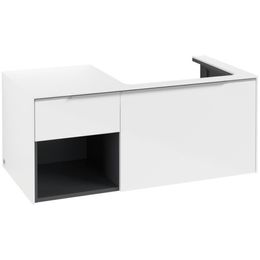Villeroy & Boch Villeroy und Boch Subway 3.0 Waschtisch-Unterschrank C571L0VE 100,1x42,25x51,6cm, mit LED/Griff Aluminium gl&auml;nzend, brilliant white