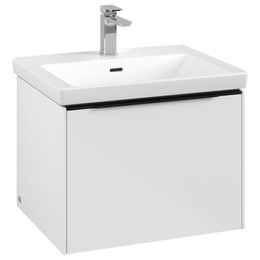 Villeroy & Boch Villeroy und Boch Subway 3.0 Waschtisch-Unterschrank C57701VE 57,2x42,9x47,8cm, ohne LED/Griff Volcano black, brilliant white