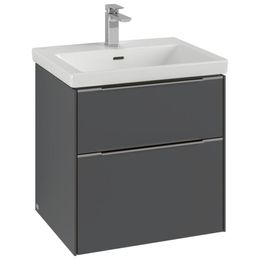 Villeroy & Boch Villeroy und Boch Subway 3.0 Waschtisch-Unterschrank C57802VR 57,2x57,6x47,8cm, ohne LED/Griff monochrom, graphite