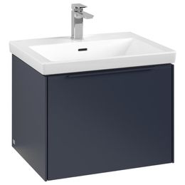 Villeroy & Boch Villeroy und Boch Subway 3.0 Waschtisch-Unterschrank C577L2VQ 57,2x42,9x47,8cm, mit LED/Griff monochrom, marine blue