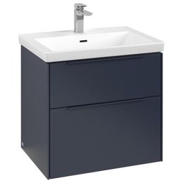 Villeroy & Boch Villeroy und Boch Subway 3.0 Waschtisch-Unterschrank C576L2VQ 62,2x57,6x47,8cm, mit LED/Griff monochrom, marine blue