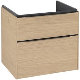Villeroy & Boch Villeroy und Boch Subway 3.0 Waschtisch-Unterschrank C57601VJ 62,2x57,6x47,8cm, ohne LED/Griff Volcano black, nordic oak