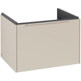 Villeroy & Boch Villeroy und Boch Subway 3.0 Waschtisch-Unterschrank C57502VN 62,2x42,9x47,8cm, ohne LED/Griff monochrom, cashmere grey