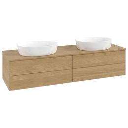 Villeroy & Boch Villeroy & Boch Antao Waschtischunterschrank 1600x360x500mm L28111HN mit Beleuchtung mit Struktur FK/AP: HN/1