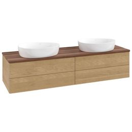 Villeroy & Boch Villeroy & Boch Antao Waschtischunterschrank 1600x360x500mm L28112HN mit Beleuchtung mit Struktur FK/AP: HN/2