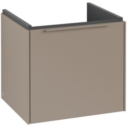 Villeroy & Boch Villeroy und Boch Subway 3.0 Waschtisch-Unterschrank C58002VM 47,3x42,9x40,75cm, ohne LED/Griff monochrom, taupe