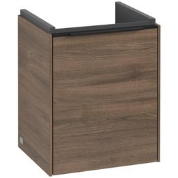 Villeroy & Boch Villeroy und Boch Subway 3.0 Waschtisch-Unterschrank C58401VH 35,1x42,9x30,9cm, Schanier rechts/Griff Volcano black, arizona oak