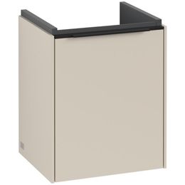 Villeroy & Boch Villeroy und Boch Subway 3.0 Waschtisch-Unterschrank C58401VN 35,1x42,9x30,9cm, Schanier rechts/Griff Volcano black, cashmere grey