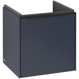 Villeroy & Boch Villeroy und Boch Subway 3.0 Waschtisch-Unterschrank C58101VQ 42,3x42,9x37,75cm, Schanier links/Griff Volcano black, marine blue