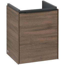 Villeroy & Boch Villeroy und Boch Subway 3.0 Waschtisch-Unterschrank C58301VH 35,1x42,9x30,9cm, Schanier links/Griff Volcano black, arizona oak