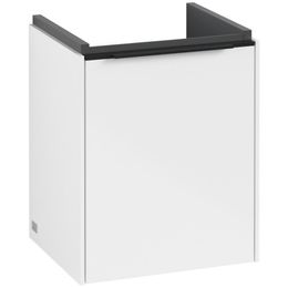 Villeroy & Boch Villeroy und Boch Subway 3.0 Waschtisch-Unterschrank C58401VE 35,1x42,9x30,9cm, Schanier rechts/Griff Volcano black, brilliant white