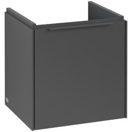 Villeroy & Boch Villeroy und Boch Subway 3.0 Waschtisch-Unterschrank C58102VR 42,3x42,9x37,75cm, Schanier links/Griff monochrom, graphite