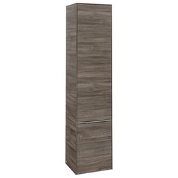 Villeroy & Boch Villeroy und Boch Subway 3.0 Hochschrank C58700RK 40x171x36,2cm, Schanier rechts/Griff Aluminium gl&auml;nzend, stone oak