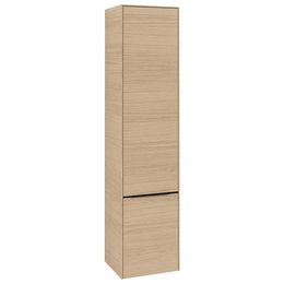 Villeroy & Boch Villeroy und Boch Subway 3.0 Hochschrank C58701VJ 40x171x36,2cm, Schanier rechts/Griff Volcano black, nordic oak