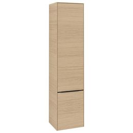 Villeroy & Boch Villeroy und Boch Subway 3.0 Hochschrank C58601VJ 40x171x36,2cm, Schanier links/Griff Volcano black, nordic oak