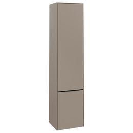 Villeroy & Boch Villeroy und Boch Subway 3.0 Hochschrank C58601VM 40x171x36,2cm, Schanier links/Griff Volcano black, taupe
