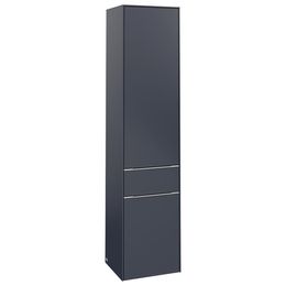 Villeroy & Boch Villeroy und Boch Subway 3.0 Hochschrank C59100VQ 40x171x36,2cm, Schanier rechts/Griff Aluminium gl&auml;nzend, marine blue