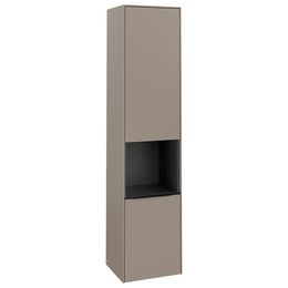 Villeroy & Boch Villeroy und Boch Subway 3.0 Hochschrank C58901VM 40x171x36,2cm, Schanier rechts/Griff Volcano black, taupe
