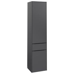 Villeroy & Boch Villeroy und Boch Subway 3.0 Hochschrank C59001VR 40x171x36,2cm, Schanier links/Griff Volcano black, graphite