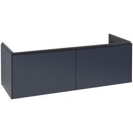 Villeroy & Boch Villeroy und Boch Subway 3.0 Waschtisch-Unterschrank C567L1VQ 127,2x42,9x47,8cm, mit LED/Griff Volcano black, marine blue