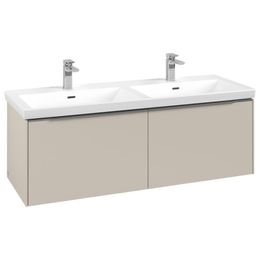 Villeroy & Boch Villeroy und Boch Subway 3.0 Waschtisch-Unterschrank C56700VN 127,2x42,9x47,8cm, ohne LED/Griff Aluminium gl&auml;nzend, cashmere grey
