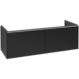 Villeroy & Boch Villeroy und Boch Subway 3.0 Waschtisch-Unterschrank C601L0VL 127,2x42,9x47,8cm, mit LED/Griff Aluminium gl&auml;nzend, volcano black