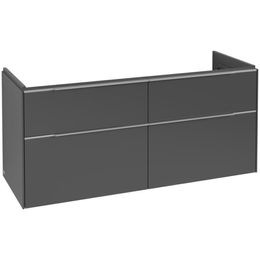 Villeroy & Boch Villeroy und Boch Subway 3.0 Waschtisch-Unterschrank C60200VR 127,2x57,6x47,8cm, ohne LED/Griff Aluminium gl&auml;nzend, graphite