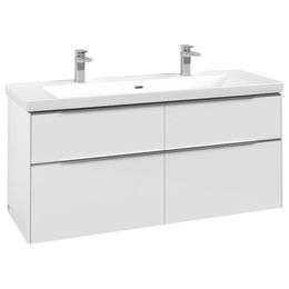 Villeroy & Boch Villeroy und Boch Subway 3.0 Waschtisch-Unterschrank C60200VE 127,2x57,6x47,8cm, ohne LED/Griff Aluminium gl&auml;nzend, brilliant white