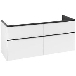 Villeroy & Boch Villeroy und Boch Subway 3.0 Waschtisch-Unterschrank C60201VF 127,2x57,6x47,8cm, ohne LED/Griff Volcano black, pure white