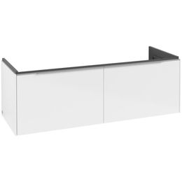 Villeroy & Boch Villeroy und Boch Subway 3.0 Waschtisch-Unterschrank C601L0VE 127,2x42,9x47,8cm, mit LED/Griff Aluminium gl&auml;nzend, brilliant white