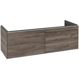 Villeroy & Boch Villeroy und Boch Subway 3.0 Waschtisch-Unterschrank C60100RK 127,2x42,9x47,8cm, ohne LED/Griff Aluminium gl&auml;nzend, stone oak