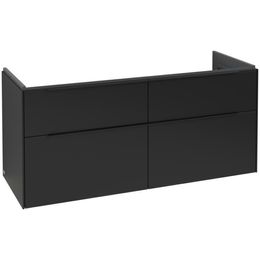 Villeroy & Boch Villeroy und Boch Subway 3.0 Waschtisch-Unterschrank C568L1VL 127,2x56,6x47,8cm, mit LED/Griff Volcano black, volcano black